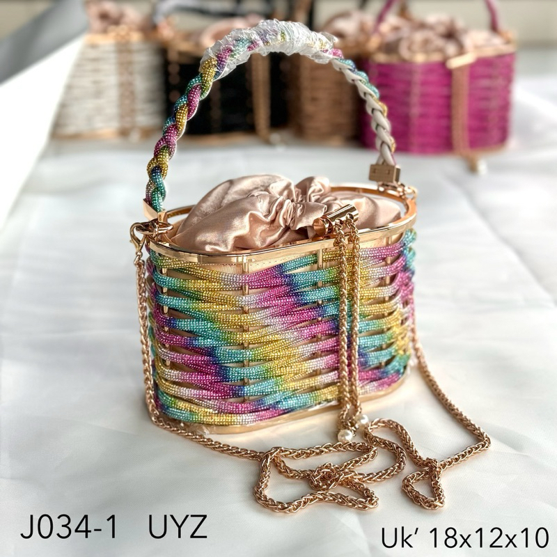 Jual Tas Pesta Kondangan Jinjing Serut Wanita Import Mewah Elegant Mata J034-1 | Shopee Indonesia