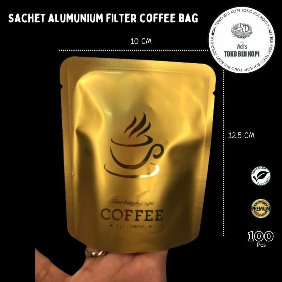Jual Pouch Sachet Alumunium Drip Bag Coffee / Kemasan Sachet Alumunium ...