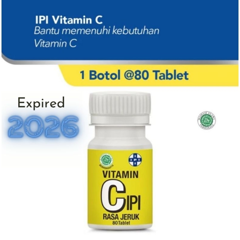 Jual IPI Vitamin C isi 80 tablet | Shopee Indonesia