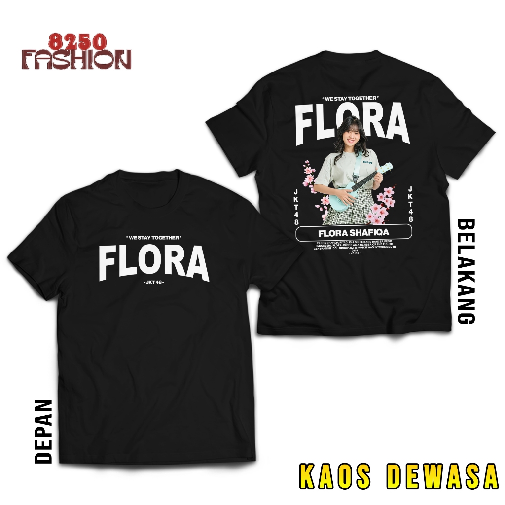 Jual Kaos Flora JKT48 V2 - Kaos JKT48 - T-Shirt My Oshi Member JKT48 ...