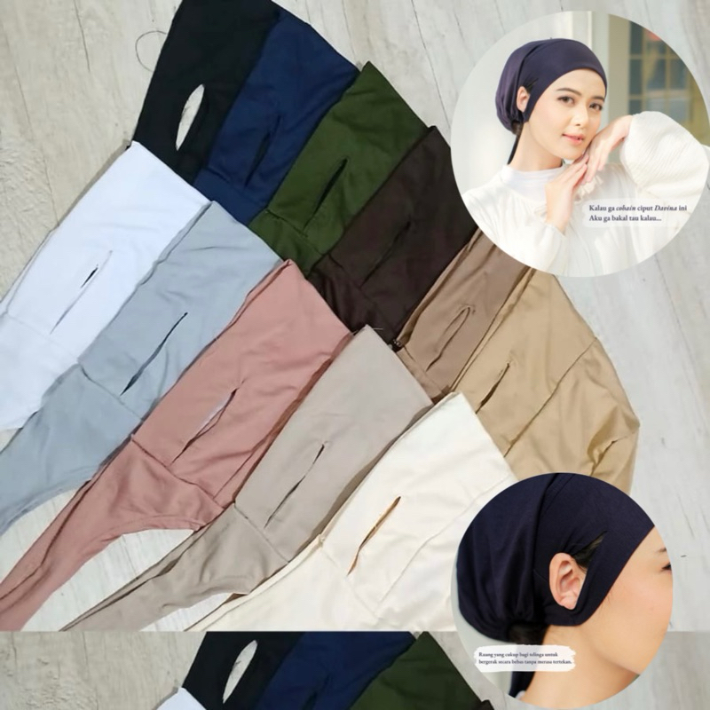Jual Ciput Hijab Anti Slip Premium / Ciput Kuping Kaos Rayon / Ciput ...