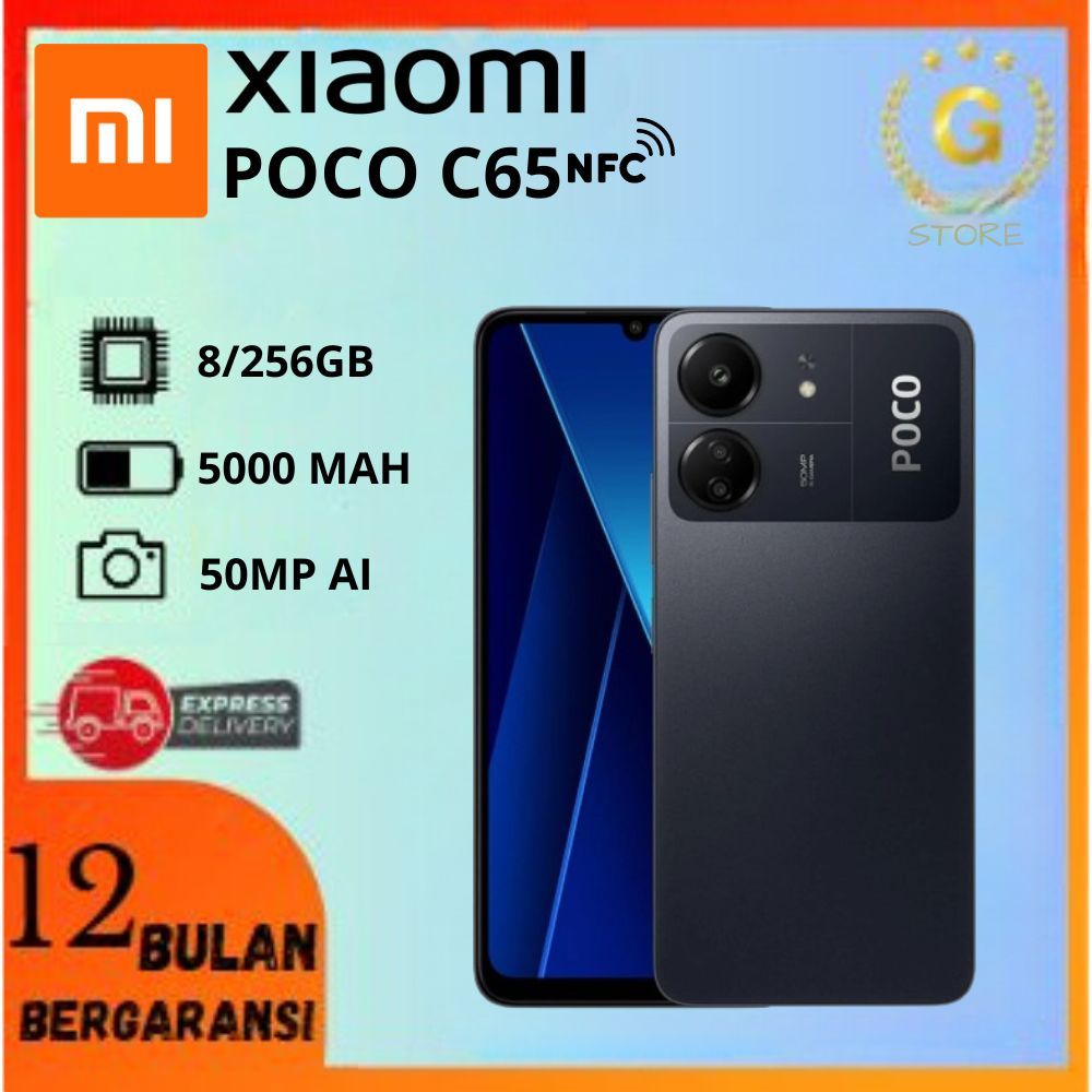 Jual Official XIAOMI POCO C65 SUPORT NFC RAM 8/256GB & RAM 6/128GB BISA COD GARANSI 12 BULAN ...