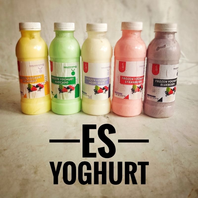 Jual Es Yoghurt Aneka Rasa Kemasan Botol 200ml | Shopee Indonesia