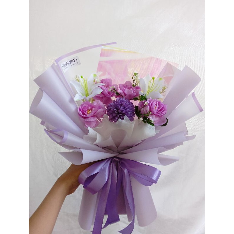 Jual Buket bunga artificial wisuda perpisahan lamaran hadiah ulangtahun ...