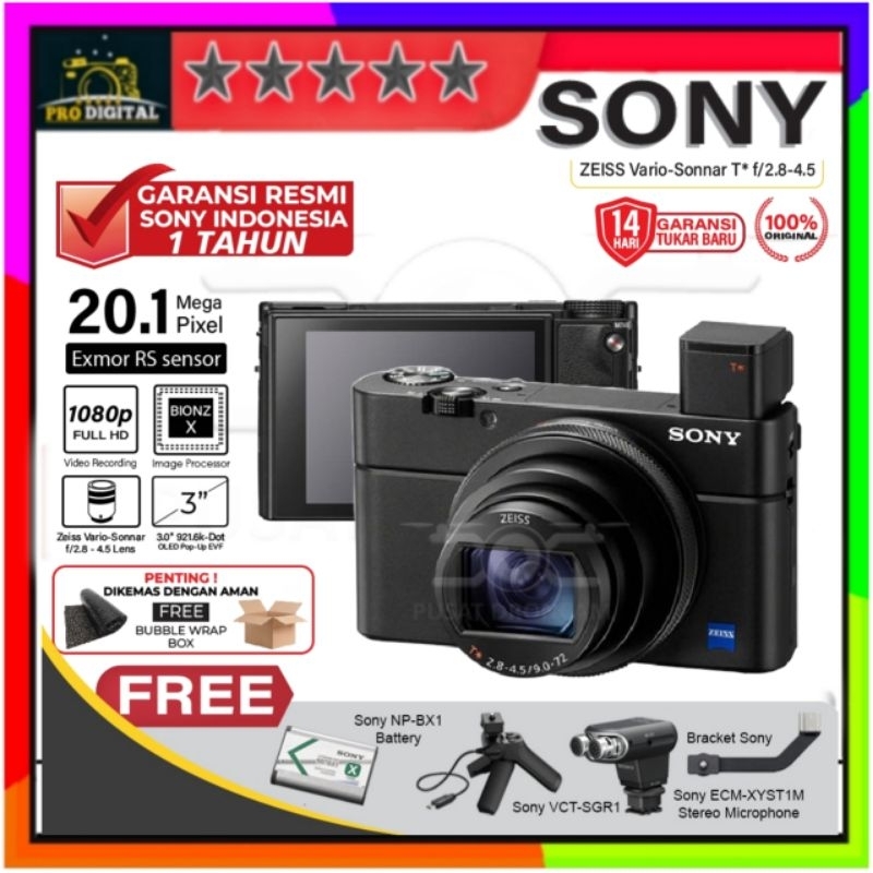 Jual Sony RX100 VII - Pocket Camera Sony Rx100 Mark 7 Garansi resmi 1 ...