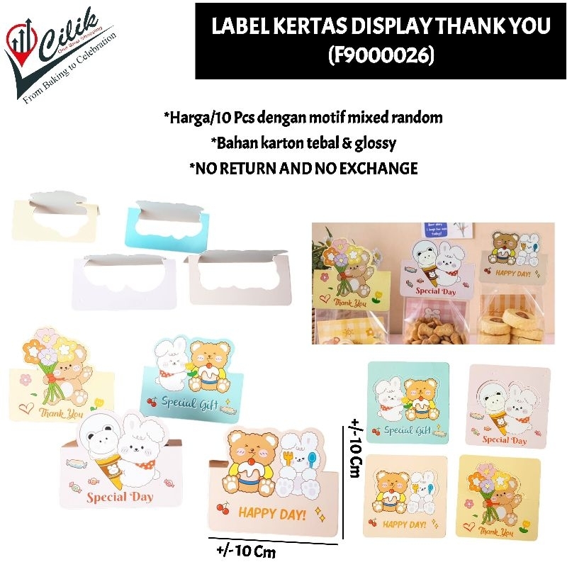 Jual hangtag+hang tag+label+display+gantung+jualan+aksesoris+jepitan ...