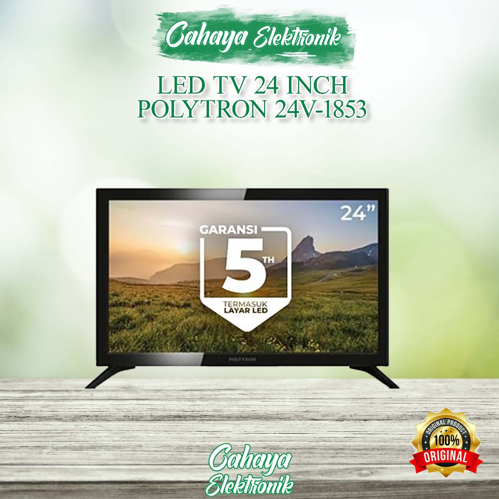Jual LED TV Polytron TV 24 iINCH 24V1853 | 24V 1853 ORIGINL GARANSI ...