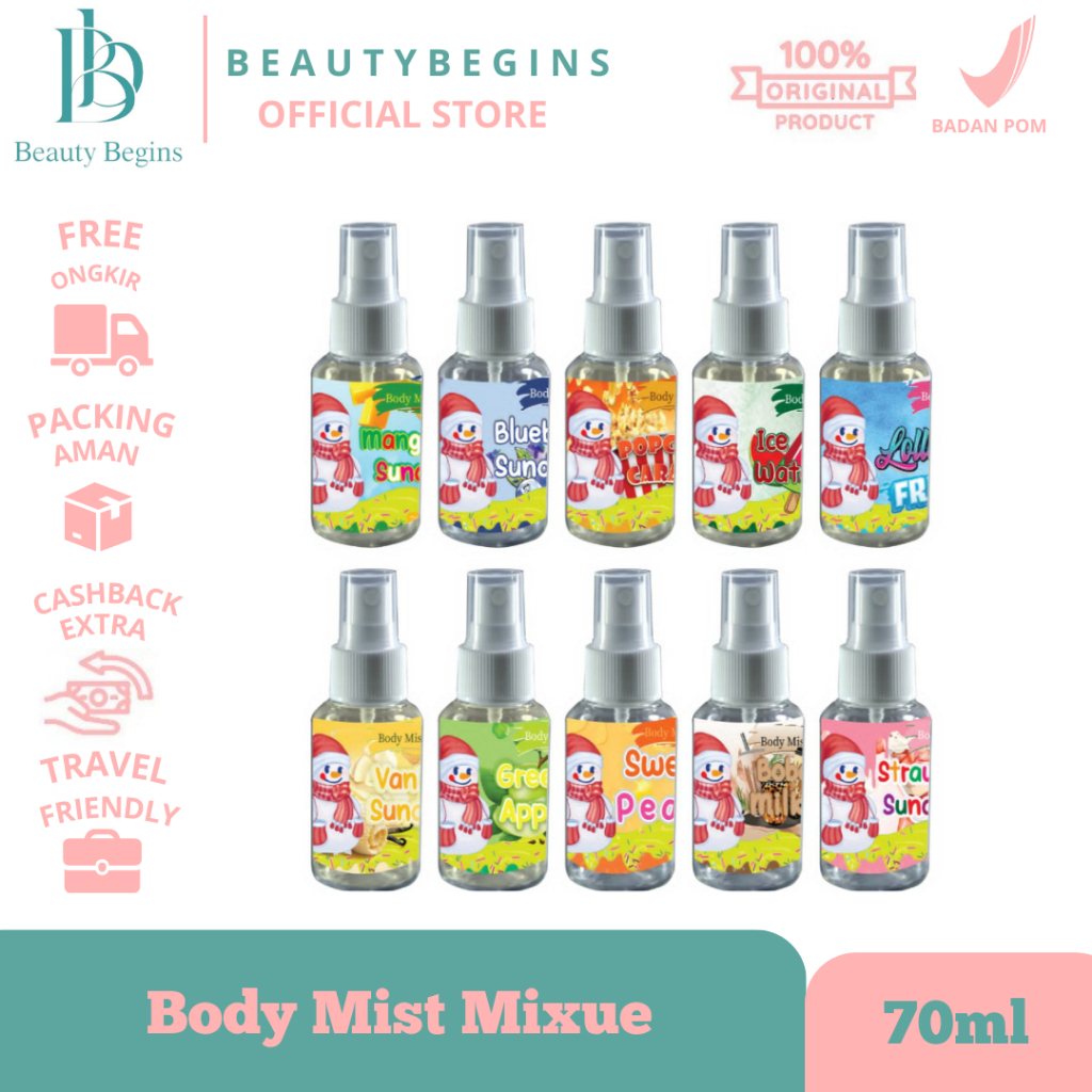 Jual BB - [BPOM] Parfum Mixue 70ml Premium / Body Mist Mixue 70ml Best ...