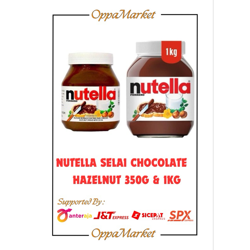 Jual NUTELLA SELAI COKLAT HAZELNUT SPREAD 350G/ 1KG | Shopee Indonesia