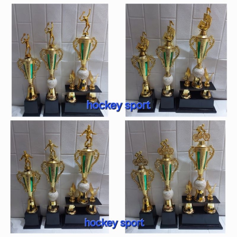 Jual Trophy Piala 2 KAKI Piala Badminton, Voli, Futsal, Bola, Tenis ...