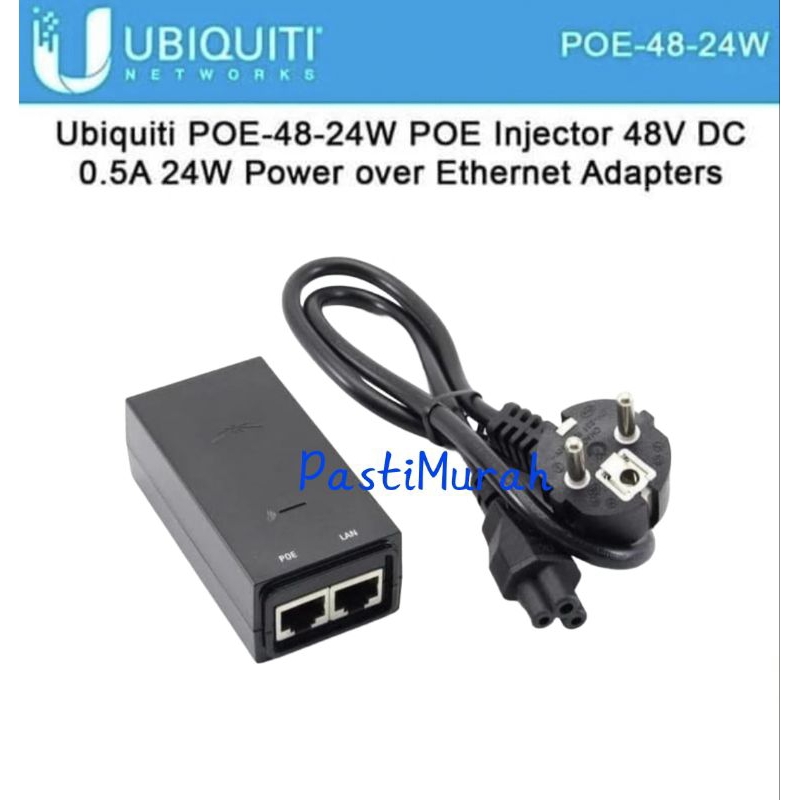 Jual Ubiquiti POE 48-24W POE Injector 48V DC - POE Adapter 48V | Shopee ...