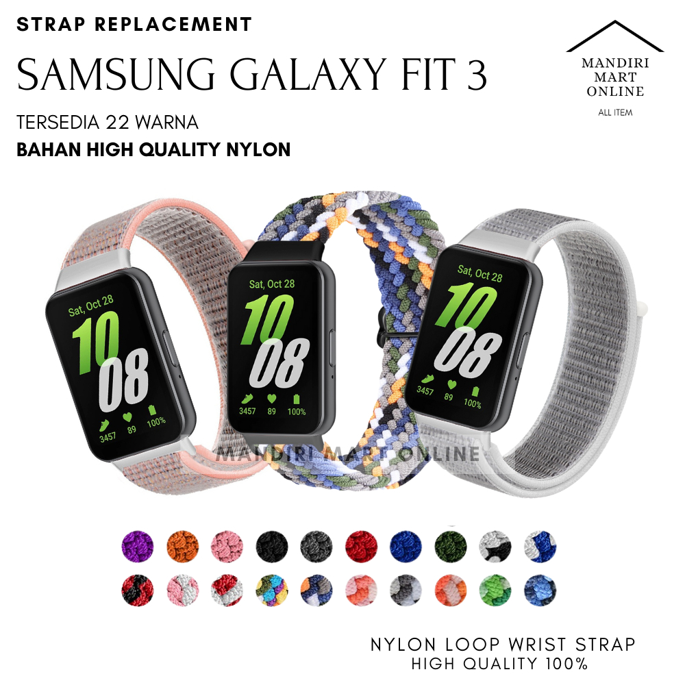 Jual Strap Nylon Samsung Galaxy Fit 3 Tali Pengganti Samsung Galaxy Fit ...