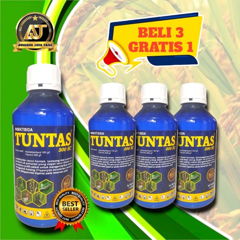 Jual TUNTAS 300SC 1LITER INSEKTISIDA BAHAN AKTIF KLORANTANILIPROL ...