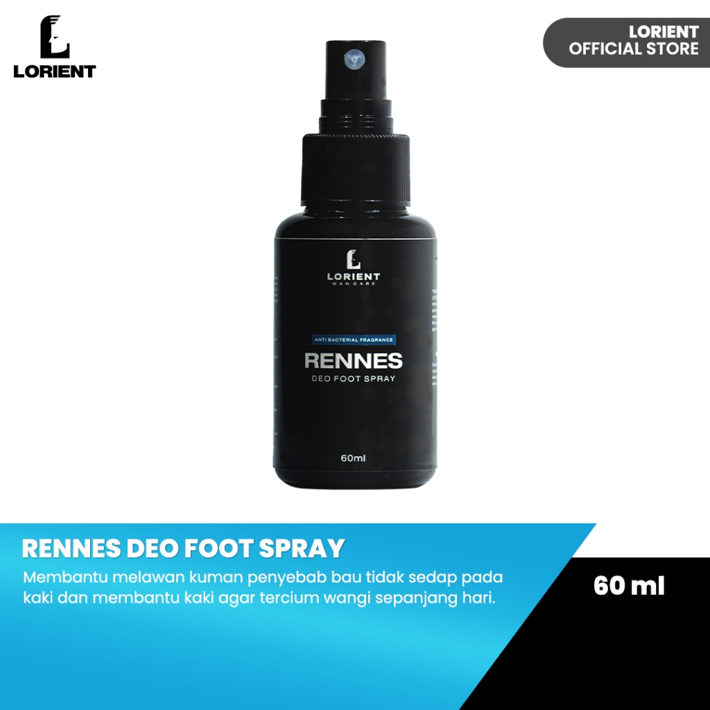 Jual LORIENT Deo Foot Spray RENNES Penghilang Bau Kaki | Shopee Indonesia