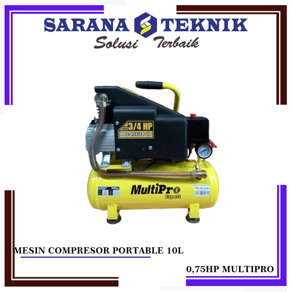 Jual KOMPRESOR PORTABLE MULTIPRO DCC 075 10 DAYA 0.75HP 3/4 HP ...