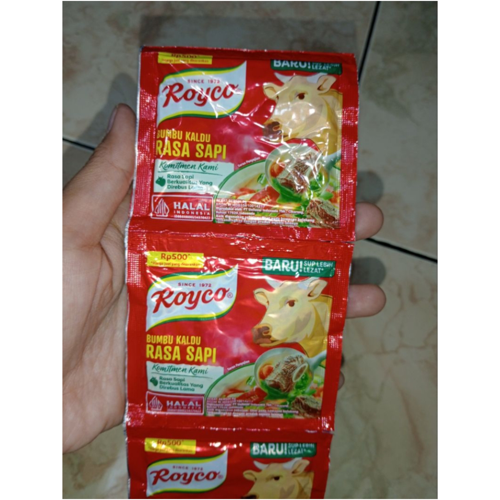 Jual ROYCO Kaldu Sapi / Ayam 12 pcs X 8 g [HARGA 1 RENTENG] Penyedap ...