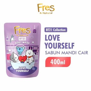 Jual ok_ngeng (ORI) FRES & NATURAL BT21 Body Wash Refill 400ML RANDOM ...