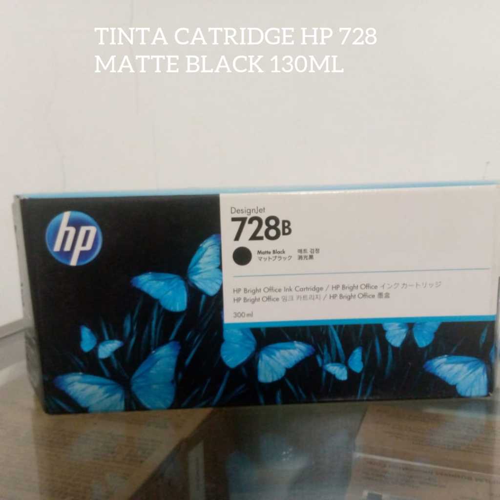 Jual TINTA PLOTTER HP 728 MATE BLACK 300ML | Shopee Indonesia