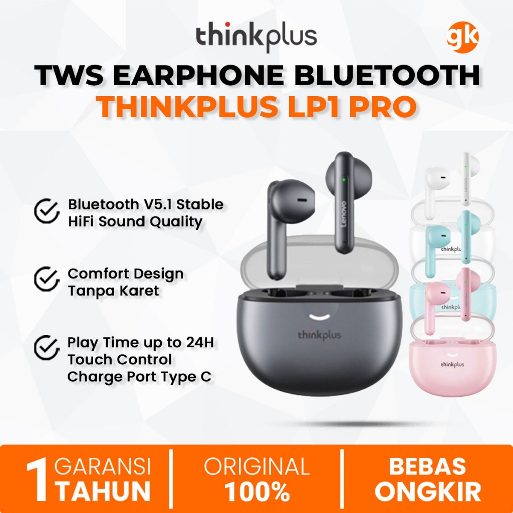 Jual THINKPLUS TWS Headset Earphone Bluetooth LivePods LP1 Pro | Shopee Indonesia