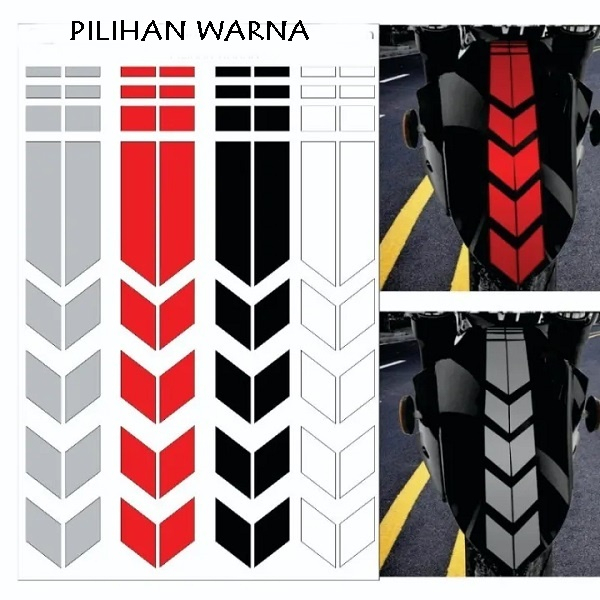 Jual Stiker cutinglist spakbor depan motor reflektor Reflective sticker ...