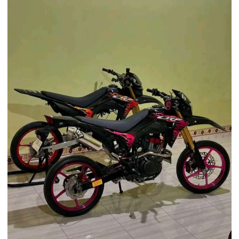 Jual Stiker Striping Motor Crf 150 L Motif Api Menyala Keren | Shopee ...
