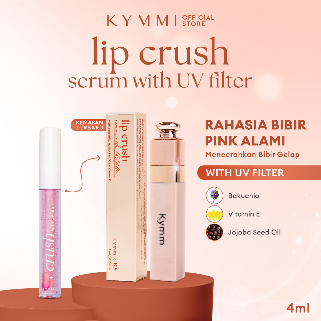 Jual KYMM SKIN [New Packaging] Lip Crush Serum with UV Filter 4ml | Pencerah Bibir Hitam ...