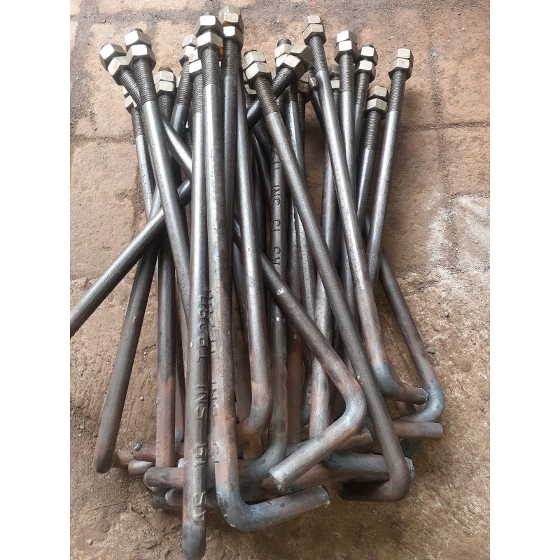 Jual ANGKUR BAUT TEKUK M32X60X10 BESI BETON | Shopee Indonesia