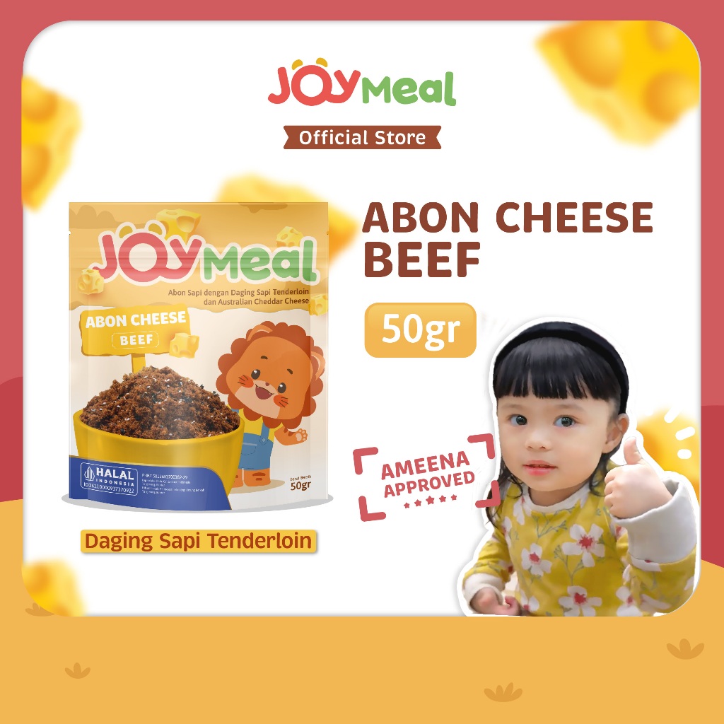 Jual JoyMeal ABON CHEESE BEEF 50gr | Perpaduan Abon Sapi Tenderloin dan ...