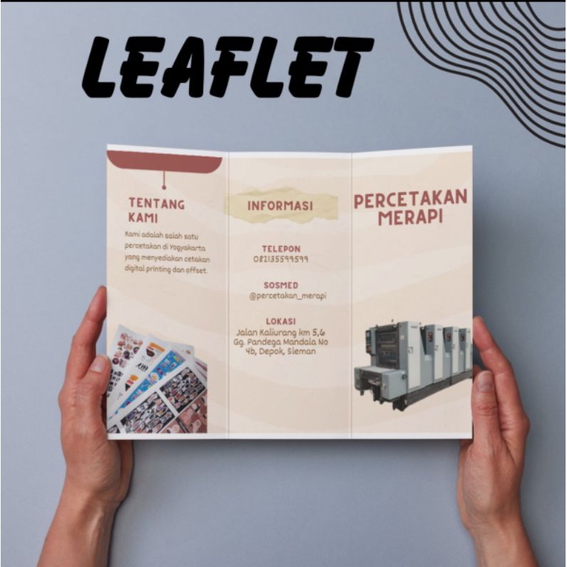 Jual BROSUR/LEAFLET ukuran A5 Full color 2 muka | Shopee Indonesia