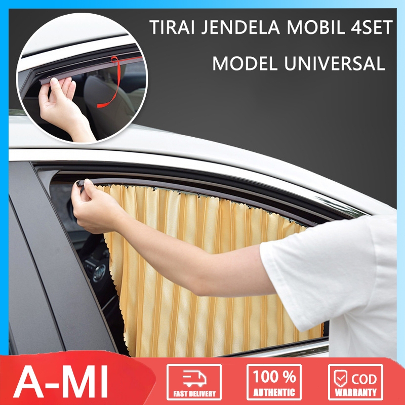 Jual Model Universal Tirai Jendela Mobil 4set (Depan Dan Tengah) Gorden ...