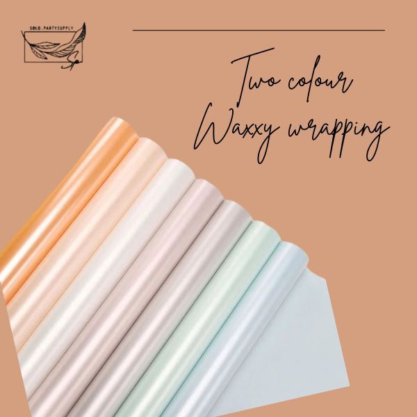 Jual ( ECO ) TERLARIS (ECER) TWO COLOR WAXXY WRAPPING PAPER CELLOPHANE ...
