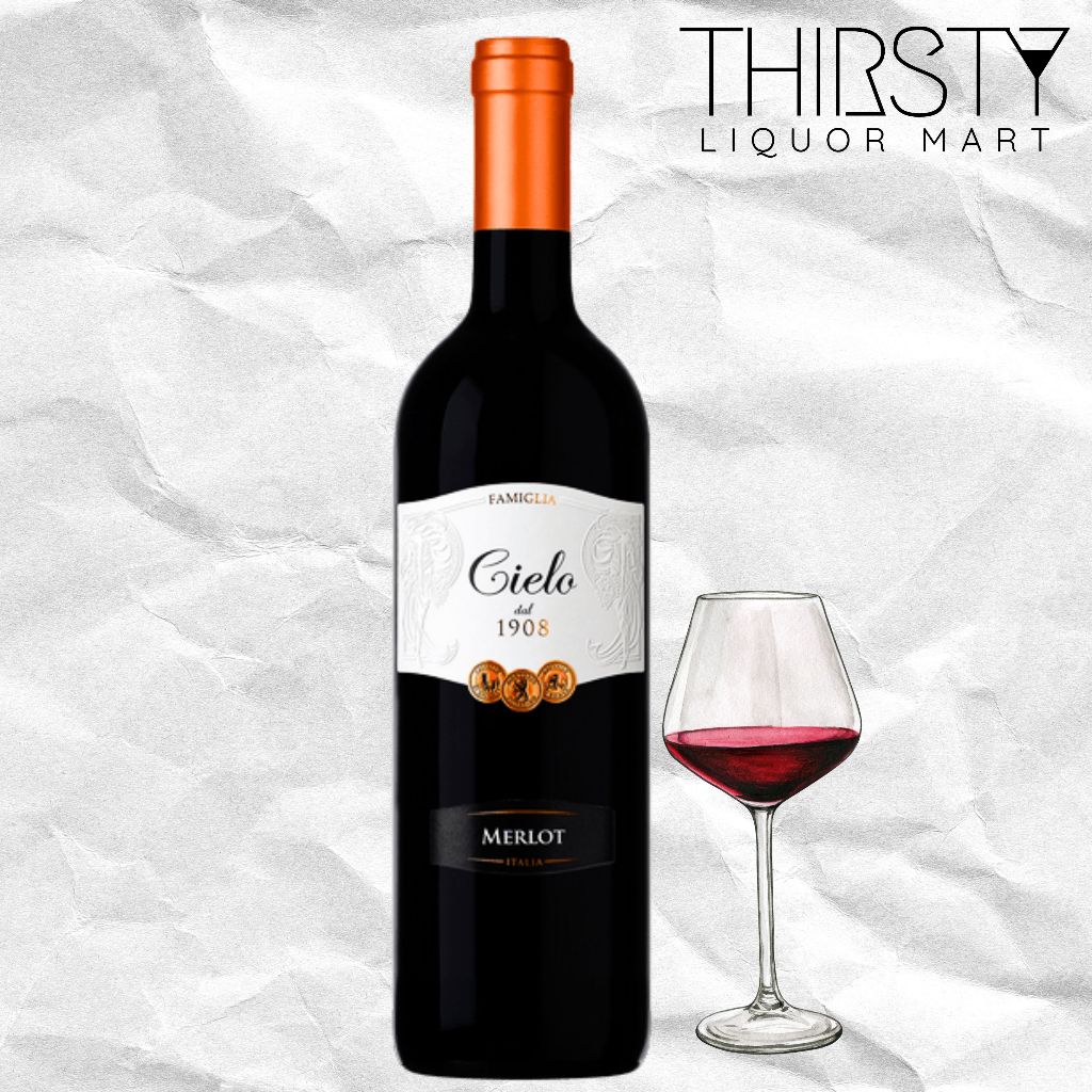 Jual Cielo Merlot Veneto IGT Italy Red Wine 750ml | Shopee Indonesia