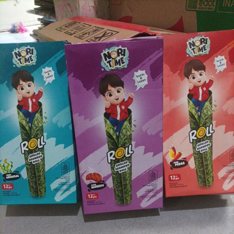 Jual Nori time roll rumput laut roll 1box rumput laut gulung | Shopee ...