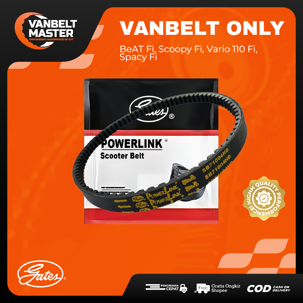Jual Gates Powerlink Vanbelt V belt Fanbelt Beat Fi ESP Scoopy Fi Spacy ...