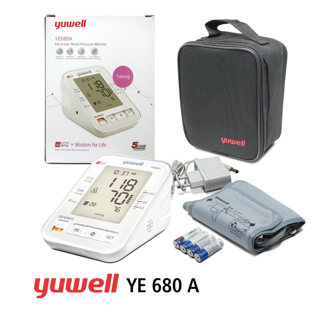 Jual Tensimeter Digital Yuwell YE 680 A | Shopee Indonesia