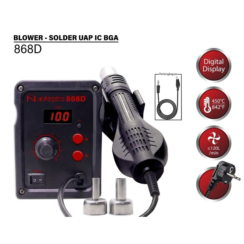 Jual BLOWER SOLDER UAP NEPTO 858D DIGITAL | Shopee Indonesia