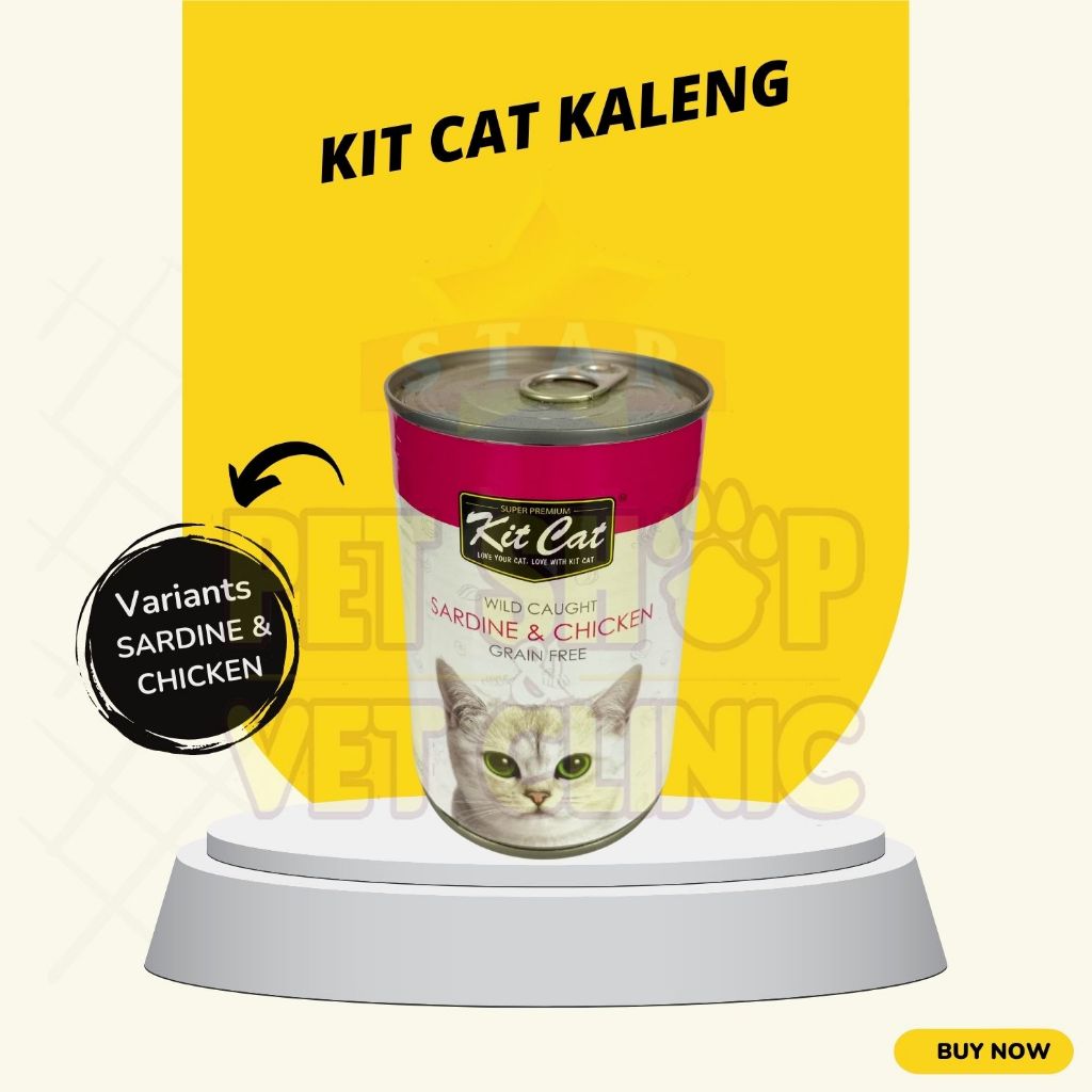 Jual Kit Cat Makanan Kucing Basah Kemasan Kaleng 400g | Shopee Indonesia