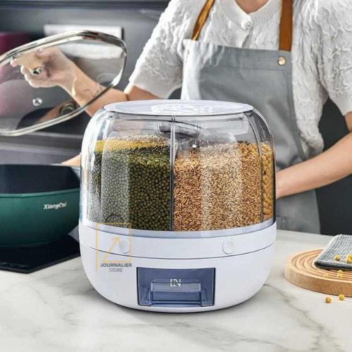 Jual Tempat Beras Dispenser Beras Putar 360 Rice Box Moisture Proof 6 ...