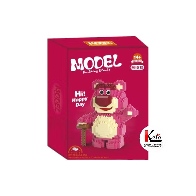 Jual Bricks Balok Susun MODEL LOTSO STRAWBERRY BEAR Style Cartoon Toys ...