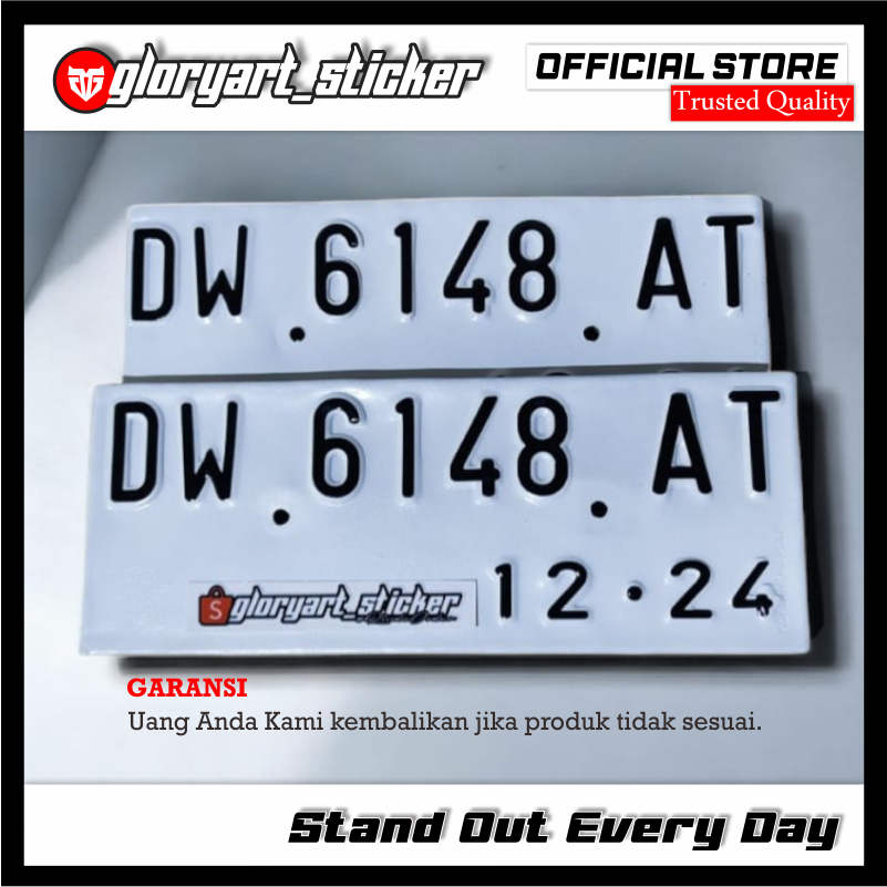 Jual Stiker Plat Motor Tahan Lama Nomor Custom Berkualitas Premium ...