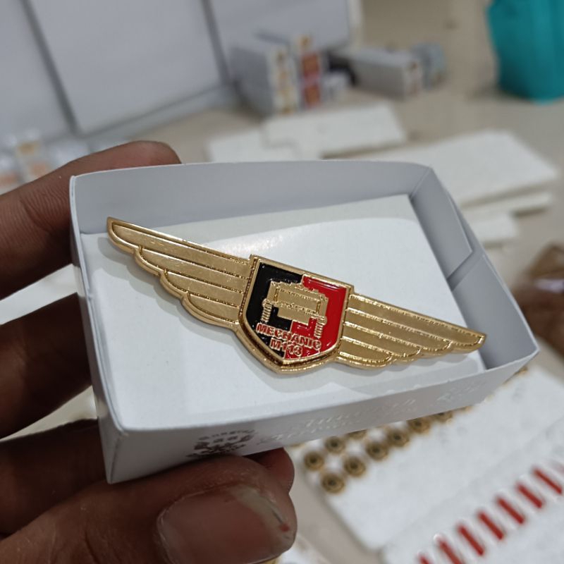 Jual brevet wing pin mechanic m113 model terbaru | Shopee Indonesia