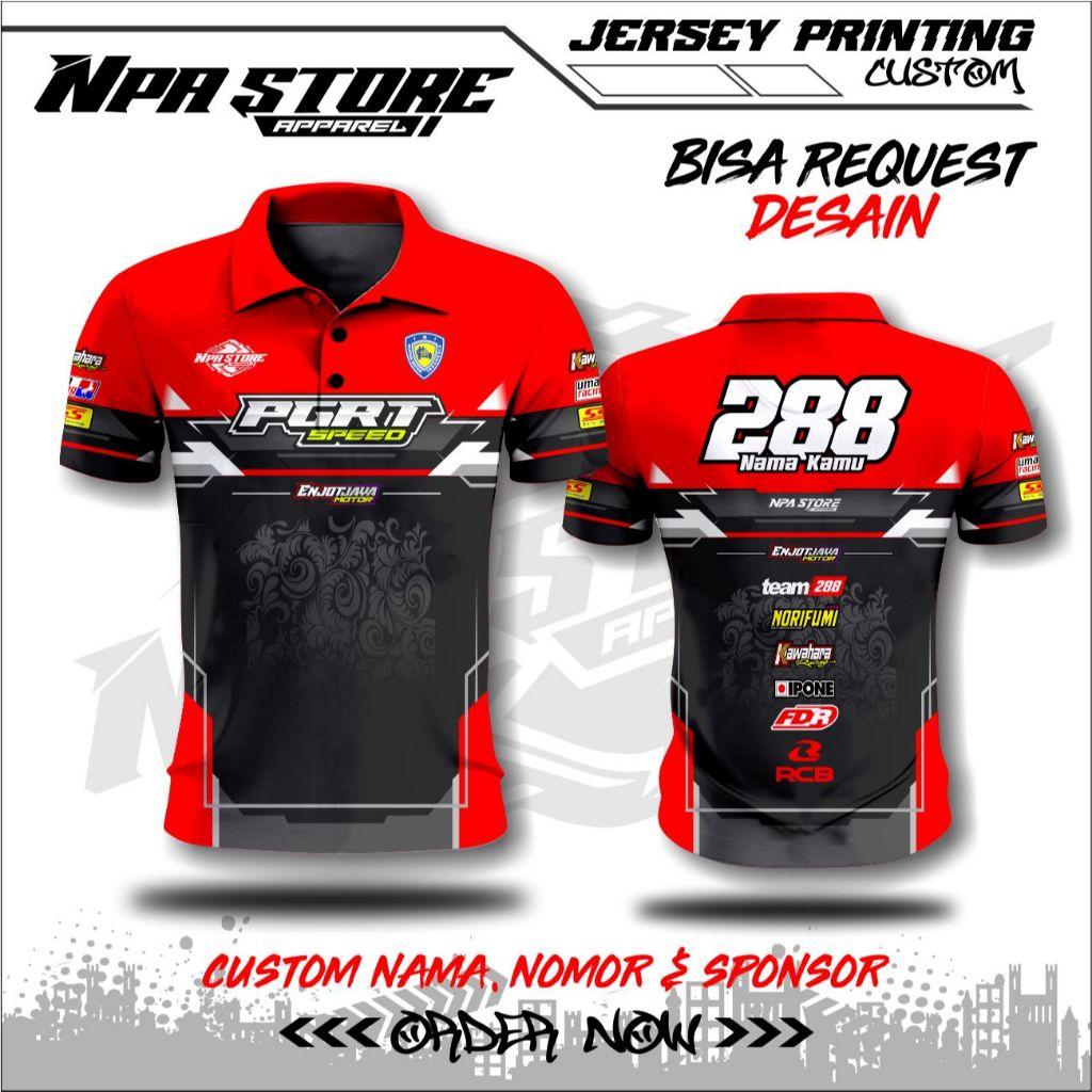 Jual KAOS JERSEY RACING SIMPLE KEREN KAOS CUSTOM NAMA NOMOR NAMA TEAM ...
