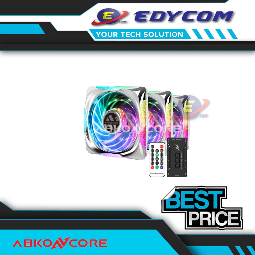 Jual FAN CASE ABKONCORE CC120 ARGB SPECTRUM SYNC 3in1 - 12CM | Shopee Indonesia
