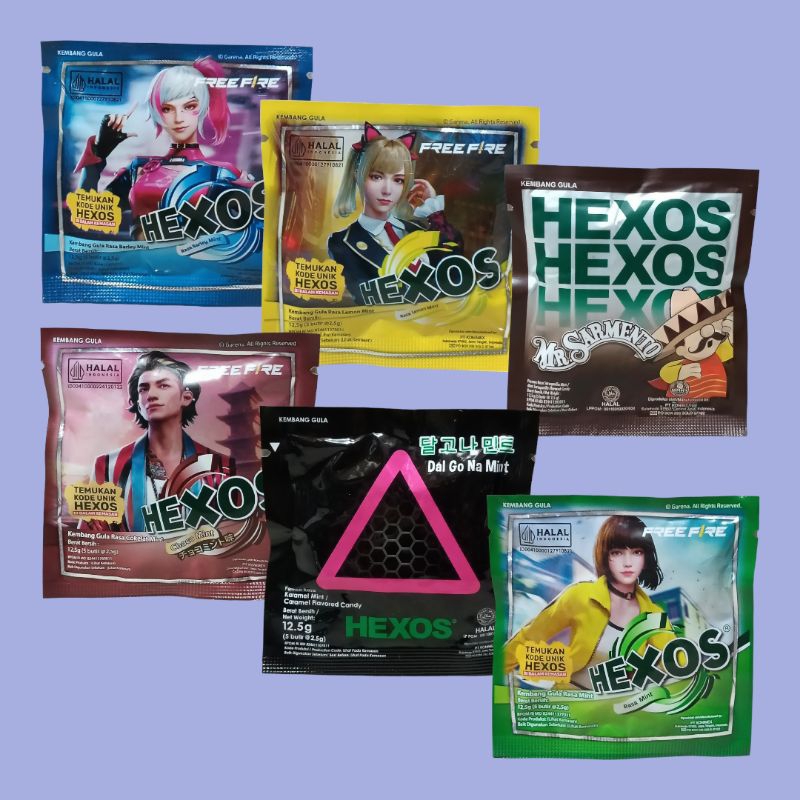 Jual Permen Hexos Sachet Aneka Rasa Mint, Dalgona, Lemon, Mr. Sarmento ...