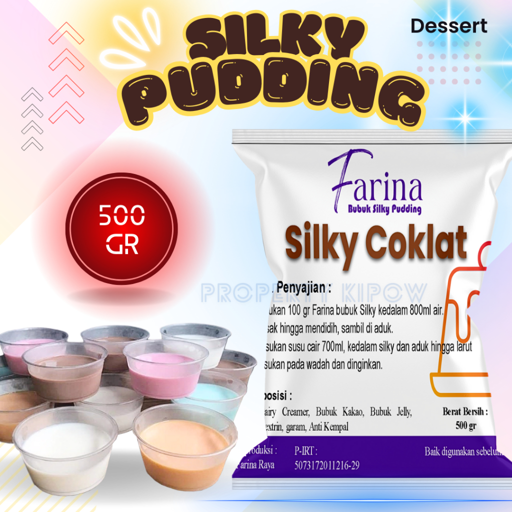 Jual Silky Pudding Coklat 500gr - Pudot Cokelat Silky Puding Sutera ...