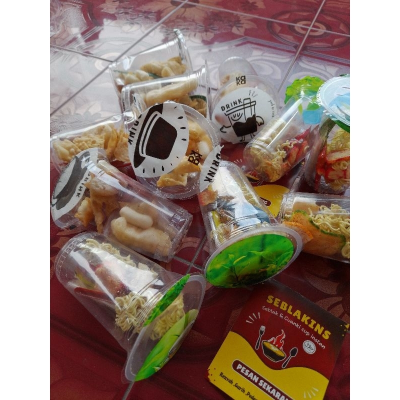 Jual 10 CUP SEBLAK / CUANKI CUP INSTAN | Shopee Indonesia