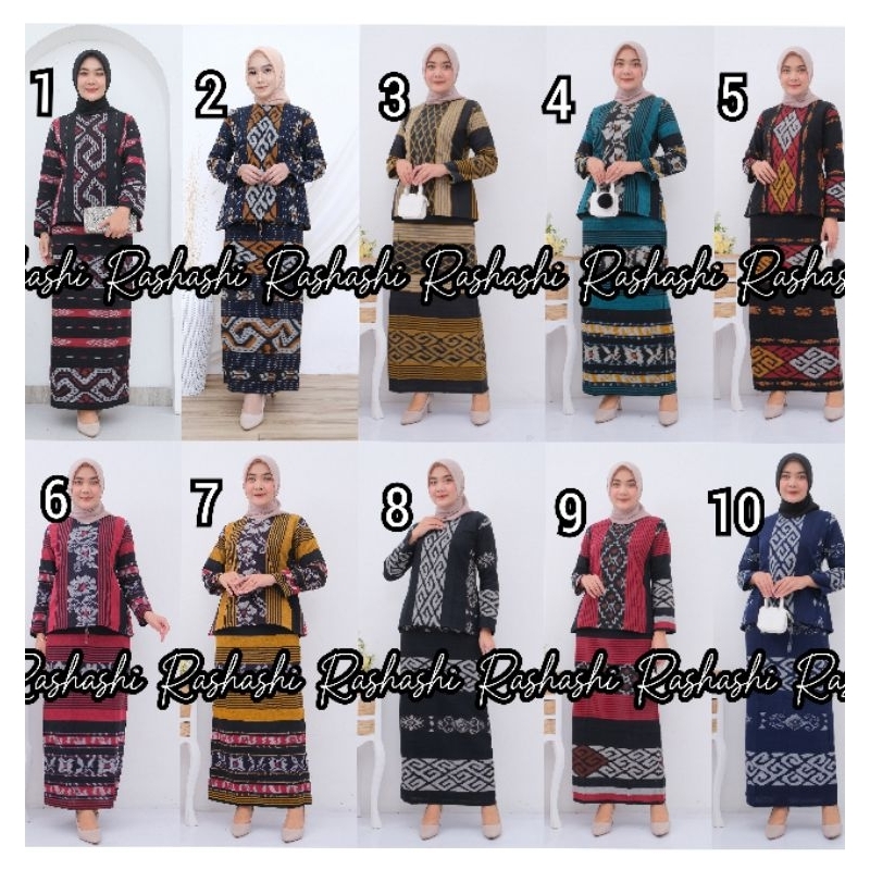 Jual Setelan baju kantor wanita setelan rok panjang blouse lengan ...