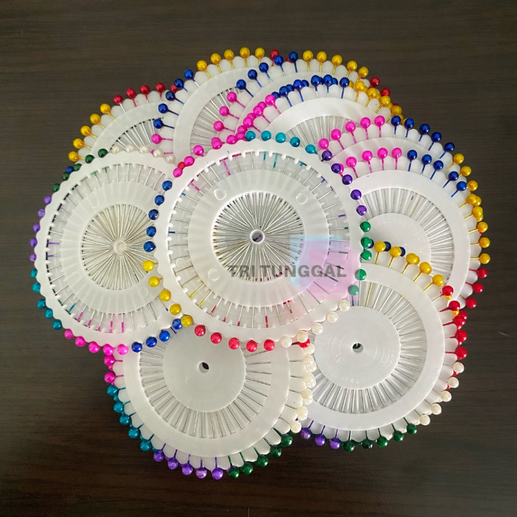 Jual Jarum Pentul Warna Warni Aksesoris Hijab Kerudung Jilbab Mukena ...