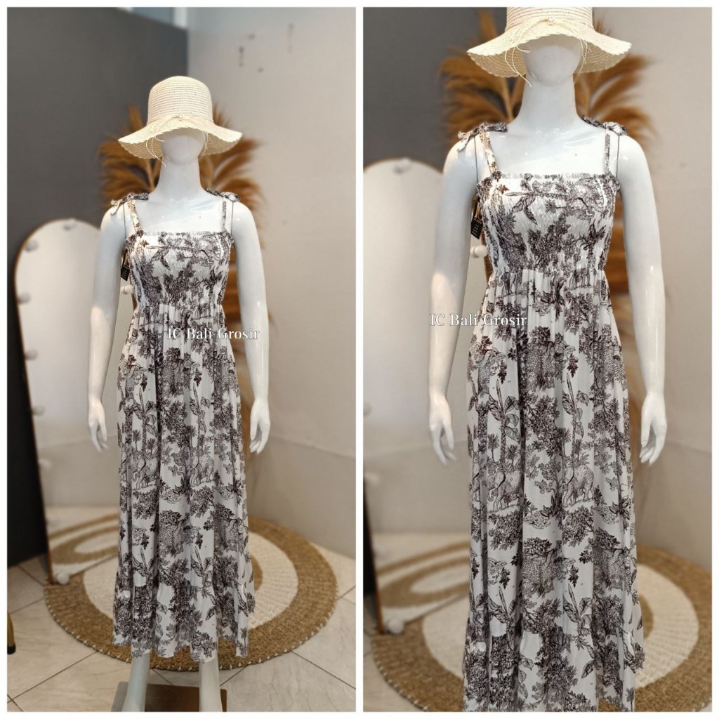 Jual TERBARU DRESS KERUT PANJANG BALI LDK007/ DASTER BUSUI FRIENDLY ...