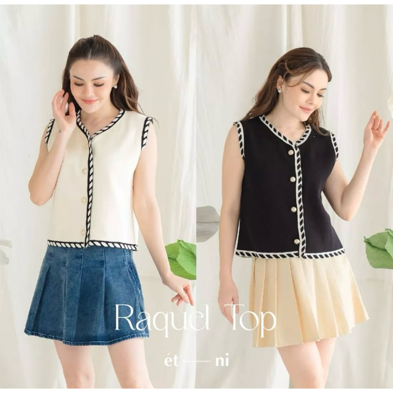 Jual Shop Etni Raquel Top Broken White | Shopee Indonesia